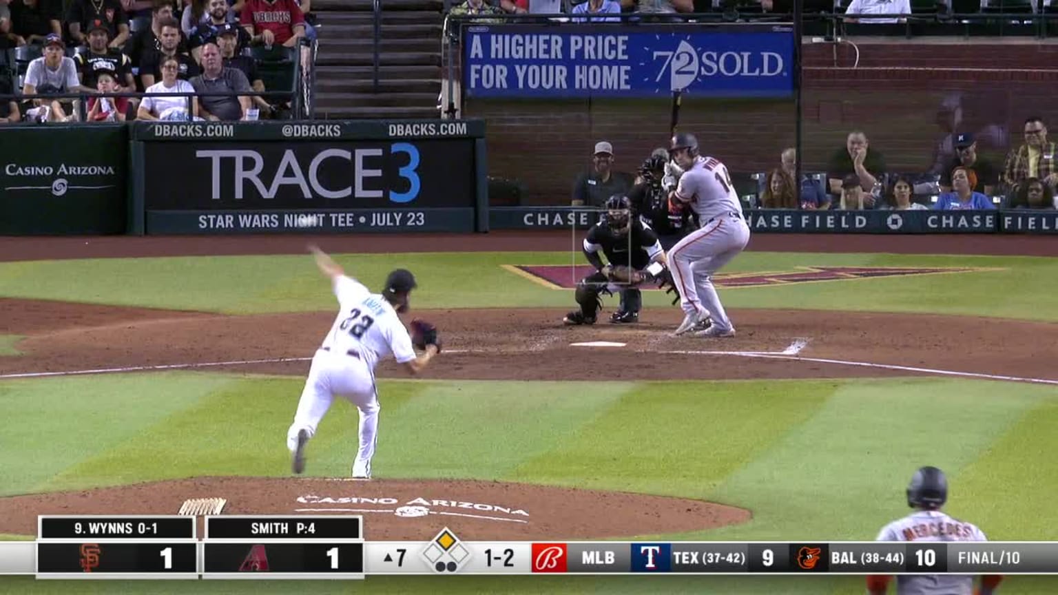 Caleb Smith Ball to Austin Wynns | 07/05/2022 | MLB.com