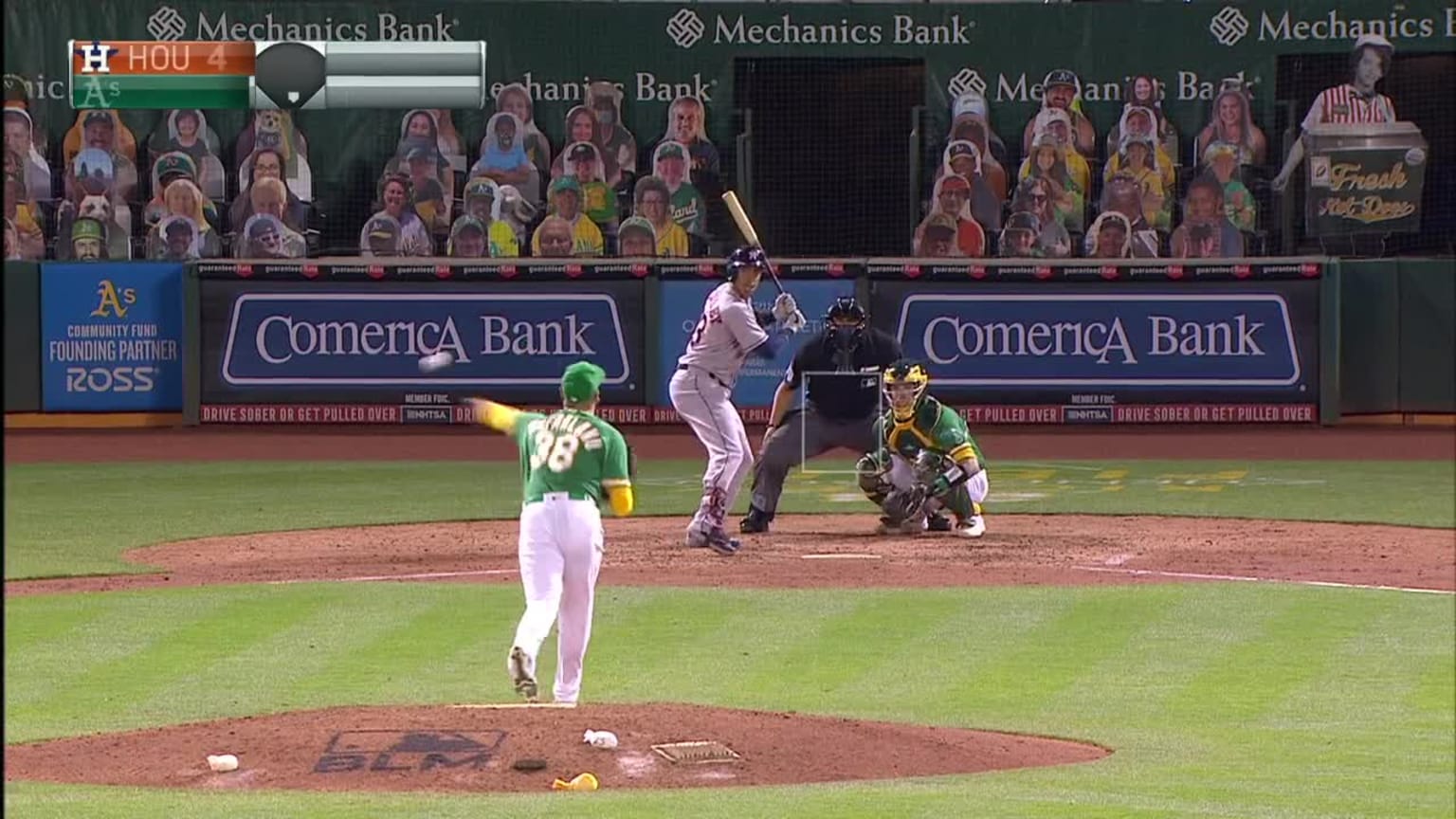 T.J. McFarland Called Strike to Michael Brantley | 09/08/2020 | San Diego Padres