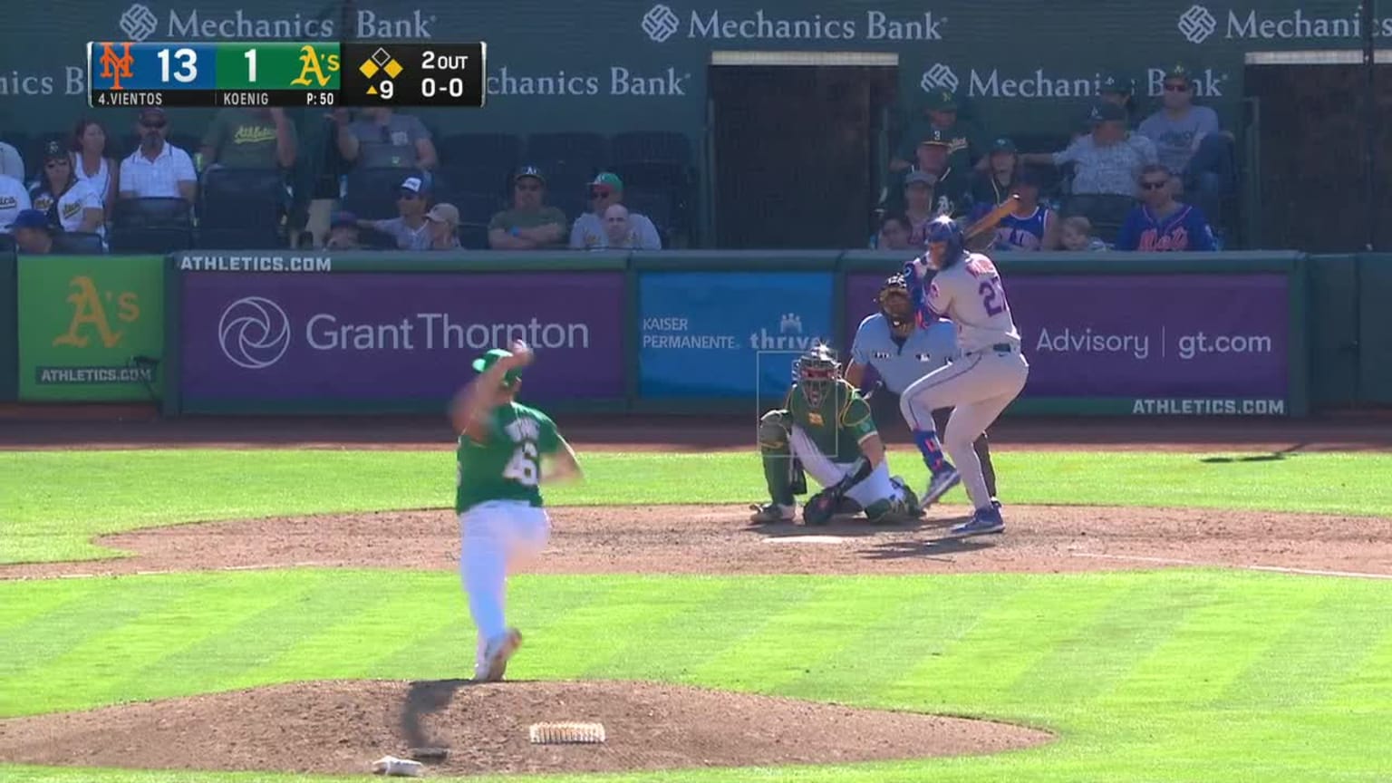 Jared Koenig Ball to Mark Vientos | 09/25/2022 | San Francisco Giants