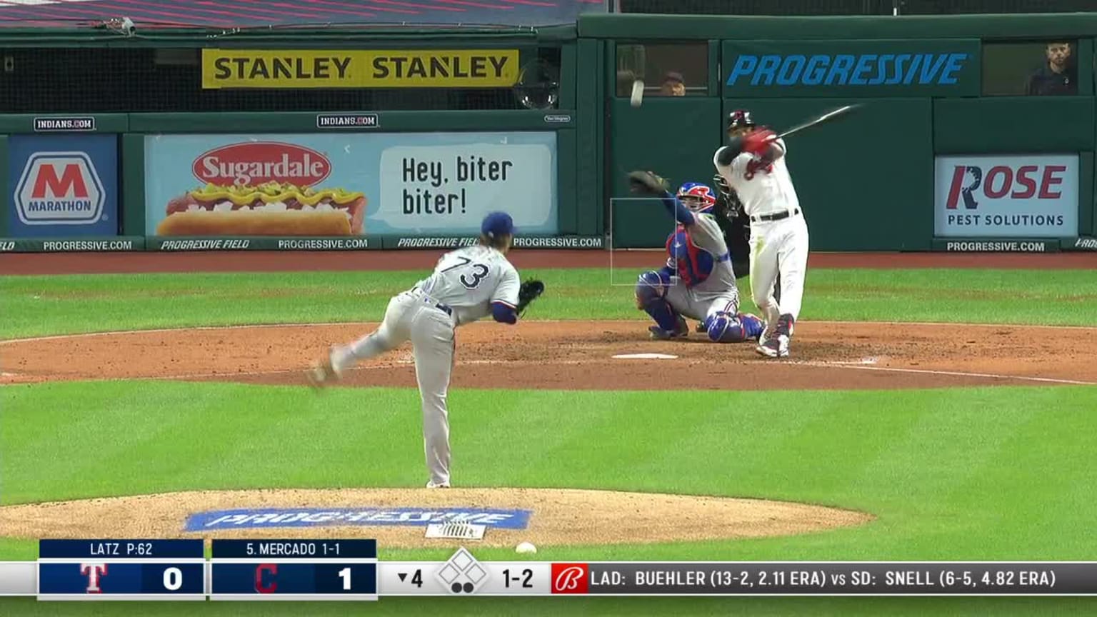 Jacob Latz Foul to Óscar Mercado | 08/25/2021 | Los Angeles Dodgers