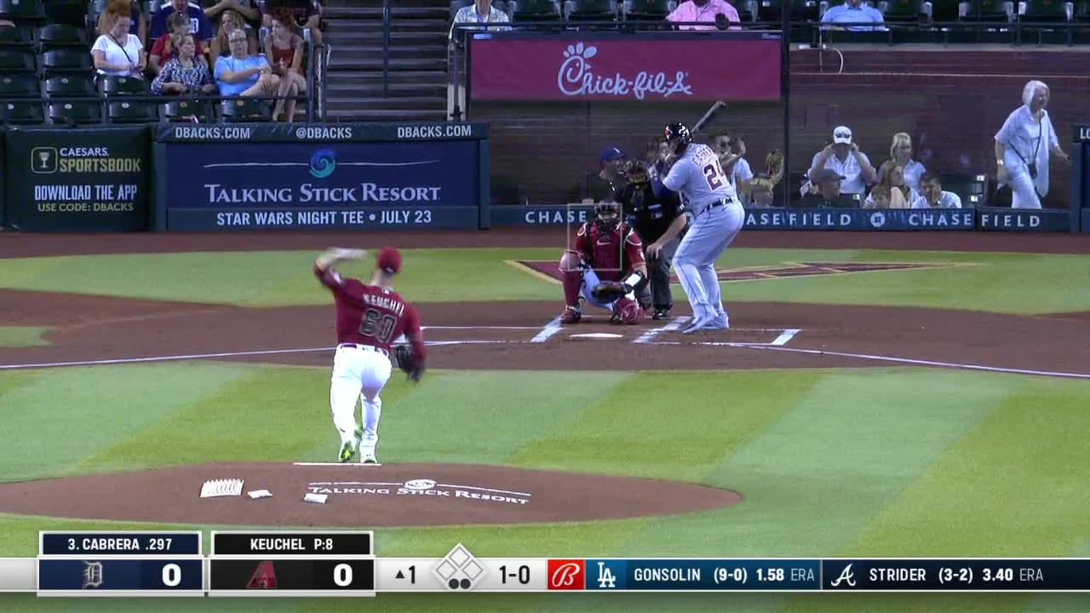 Dallas Keuchel Called Strike to Miguel Cabrera | 06/26/2022 | New York Yankees