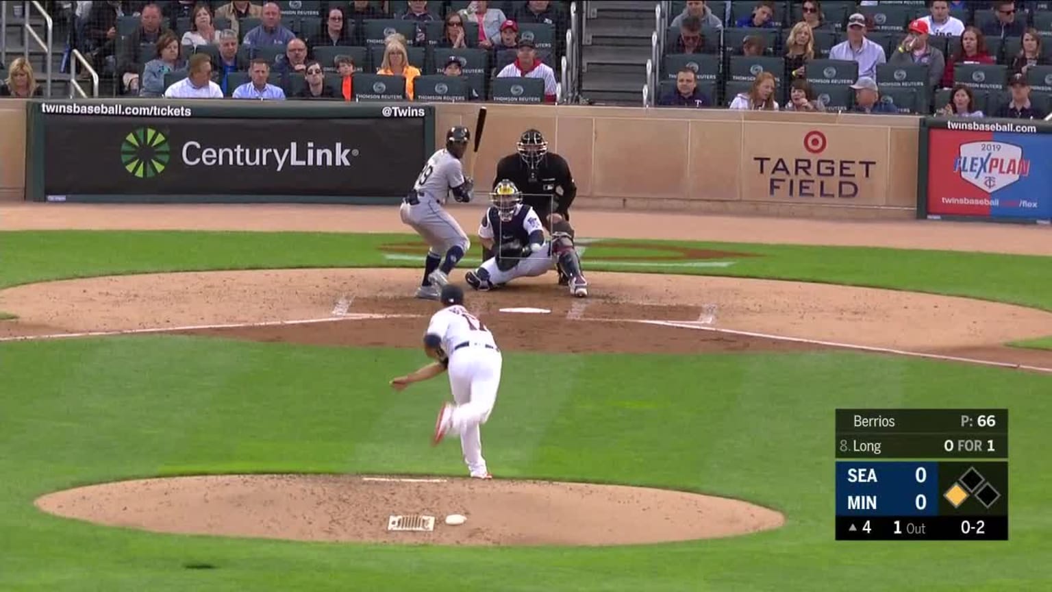 Shed Long called out on strikes. | 06/12/2019 | MLB.com