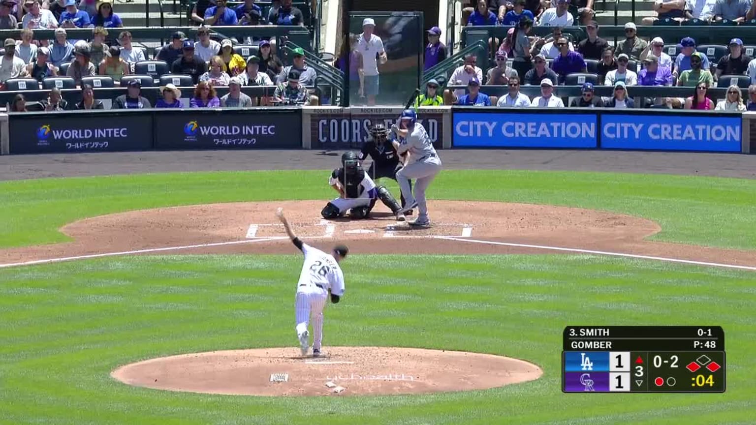 Will Smith grounds into a double play, shortstop Ryan Ritter to second baseman Thairo Estrada to ...