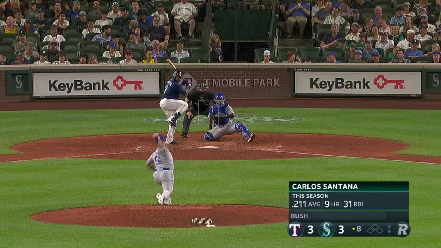 Matt Bush Ball to Carlos Santana | 07/26/2022 | MLB.com