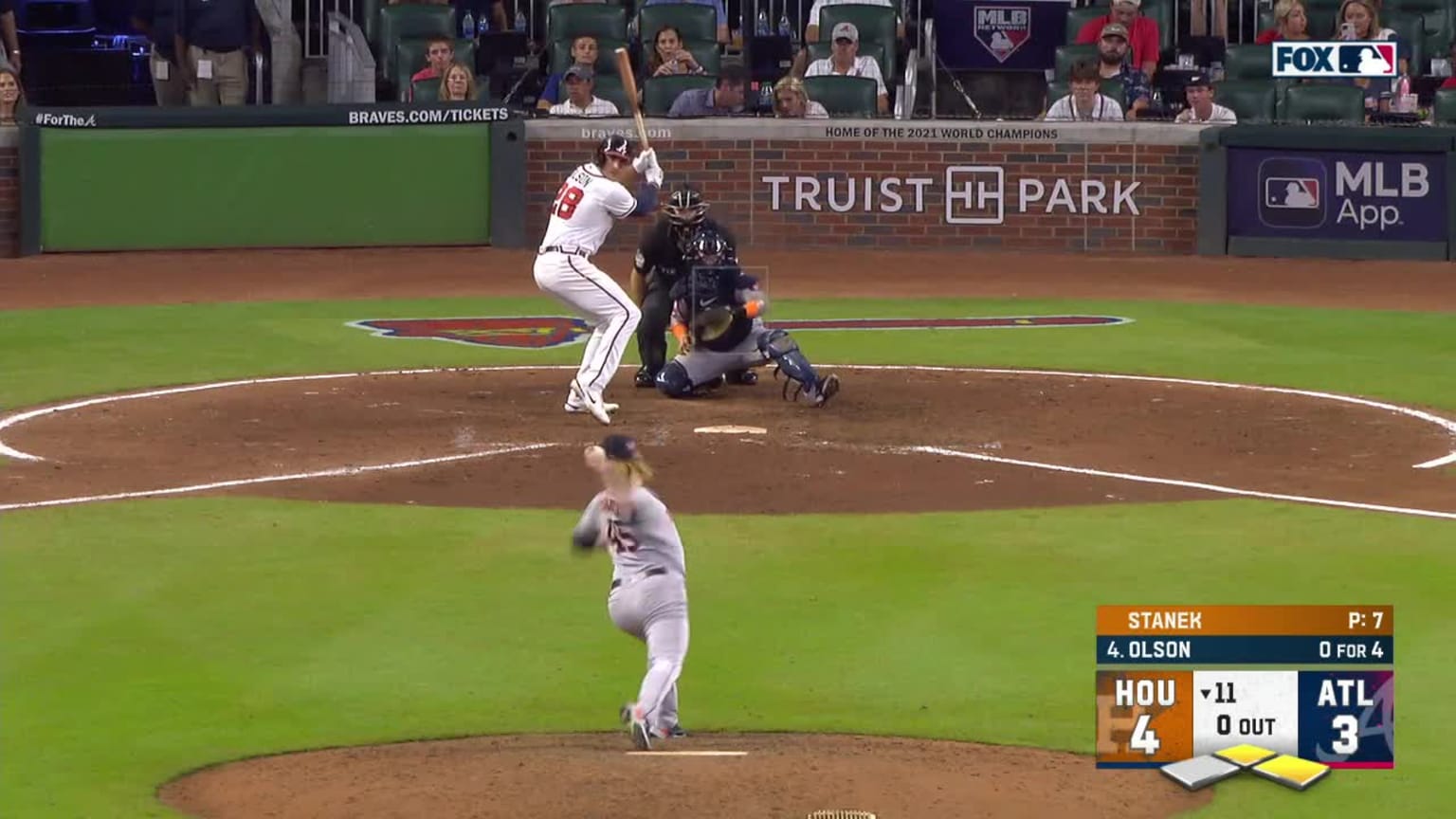 Ryne Stanek Ball to Matt Olson | 08/20/2022 | MLB.com