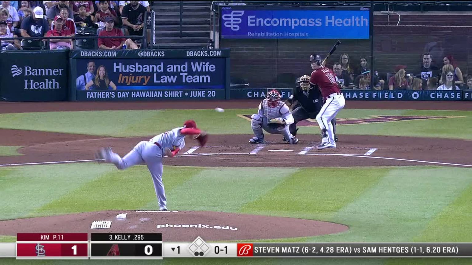 Kwang Hyun Kim Ball to Carson Kelly | 05/30/2021 | San Diego Padres