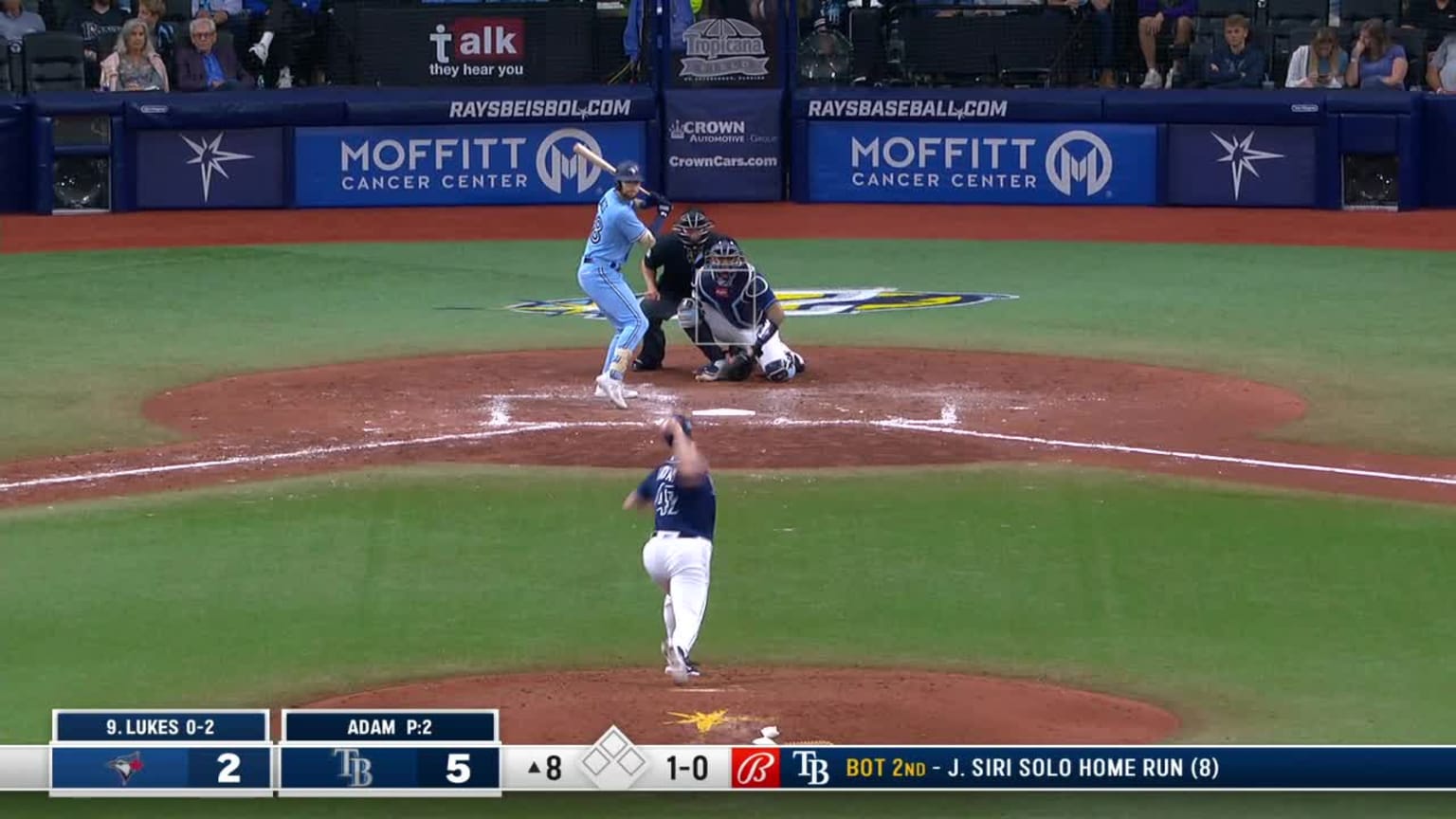 Nathan Lukes triples (1) on a sharp line drive to center fielder Jose ...