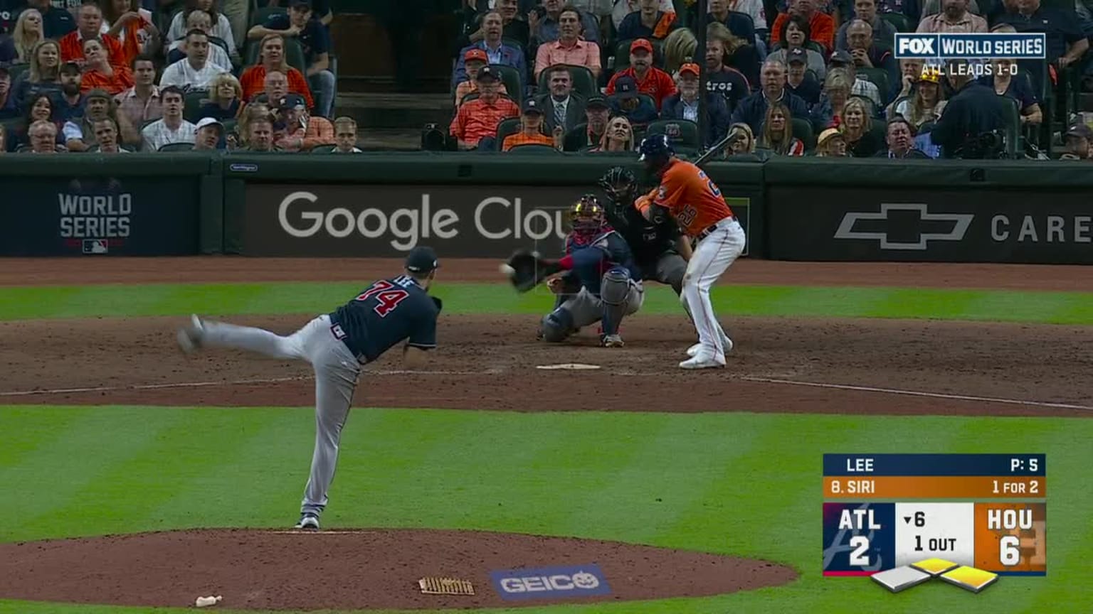 Dylan Lee Ball to Jose Siri | 10/27/2021 | MLB.com