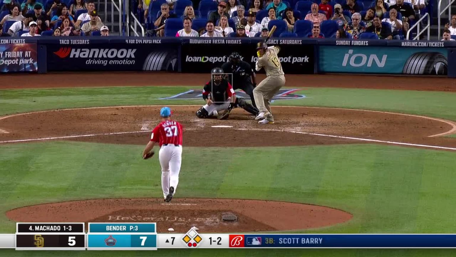 Manny Machado strikes out swinging. | 08/10/2024 | MLB.com