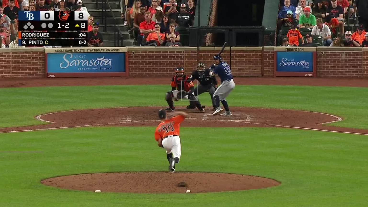 Rene Pinto strikes out on a foul tip. | 09/16/2023 | MLB.com