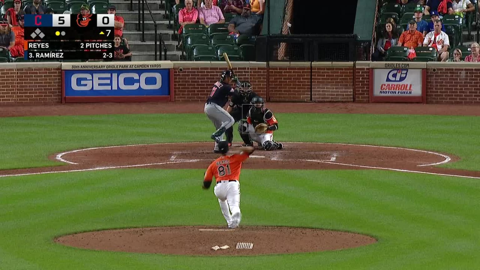 Denyi Reyes Ball to Jose Ramirez | 06/03/2022 | Boston Red Sox