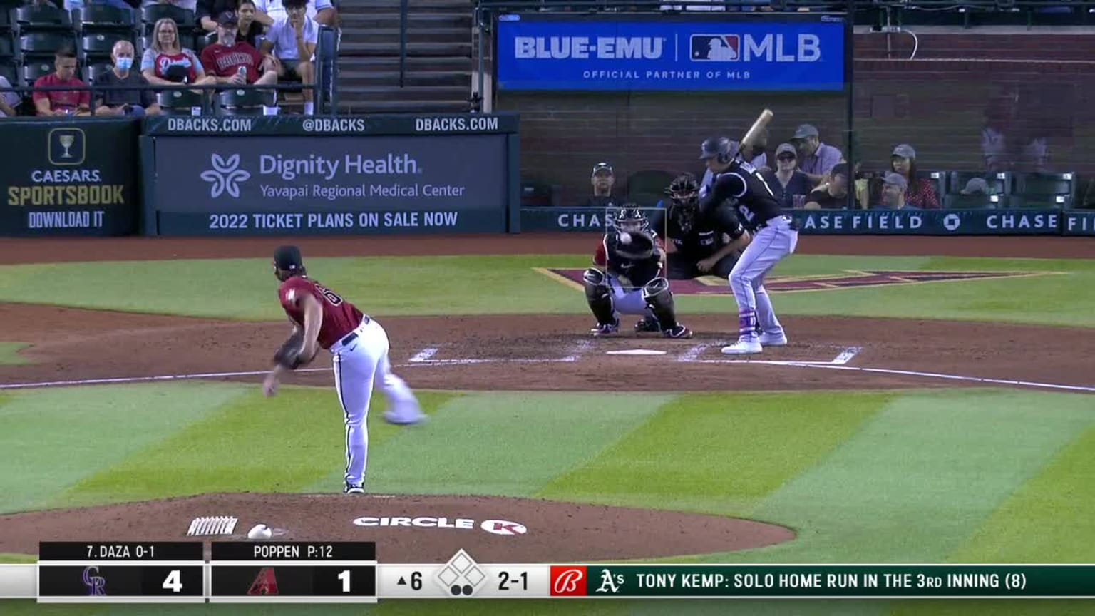 Sean Poppen Called Strike to Yonathan Daza | 10/03/2021 | MLB.com