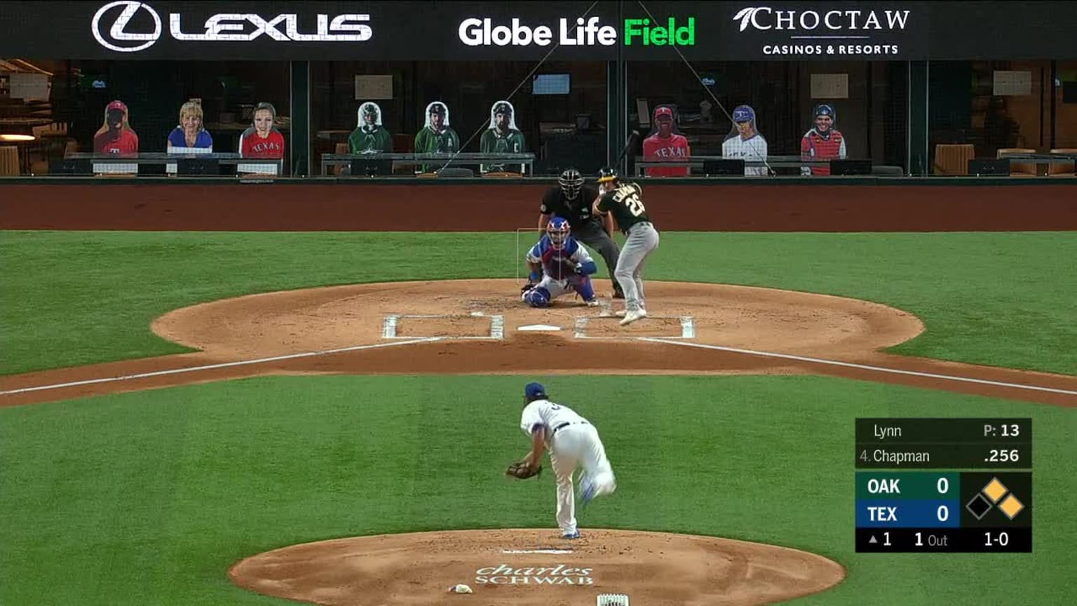 Lance Lynn Bola mala to Matt Chapman | 24/08/2020 | Los Twins de Minnesota