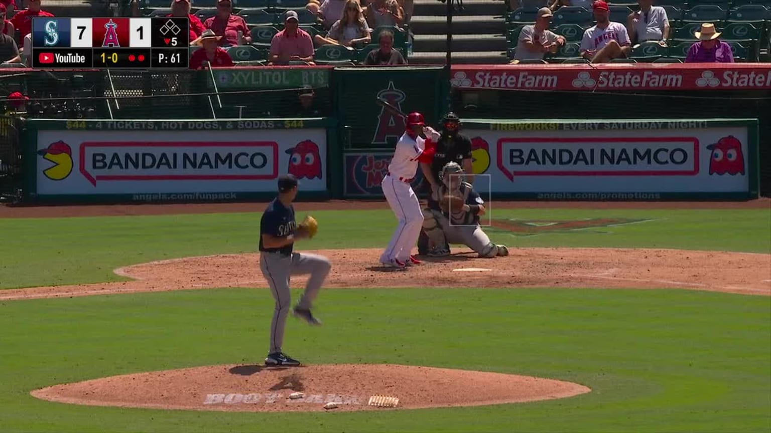 Magneuris Sierra singles on a sharp line drive to right fielder Mitch ...