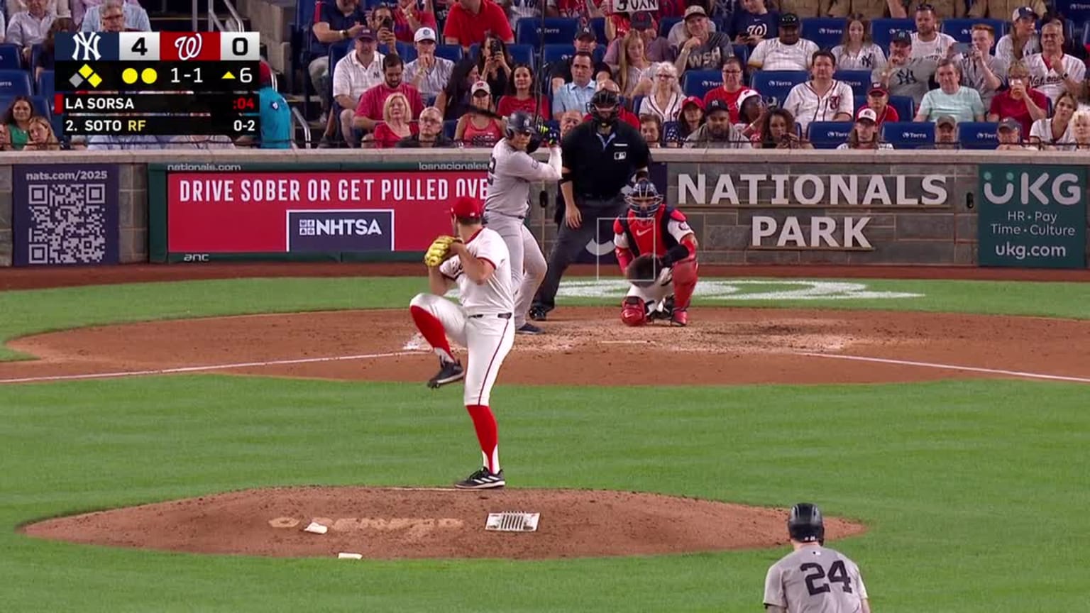 Joe La Sorsa Swinging Strike to Juan Soto | 08/26/2024 | MLB.com