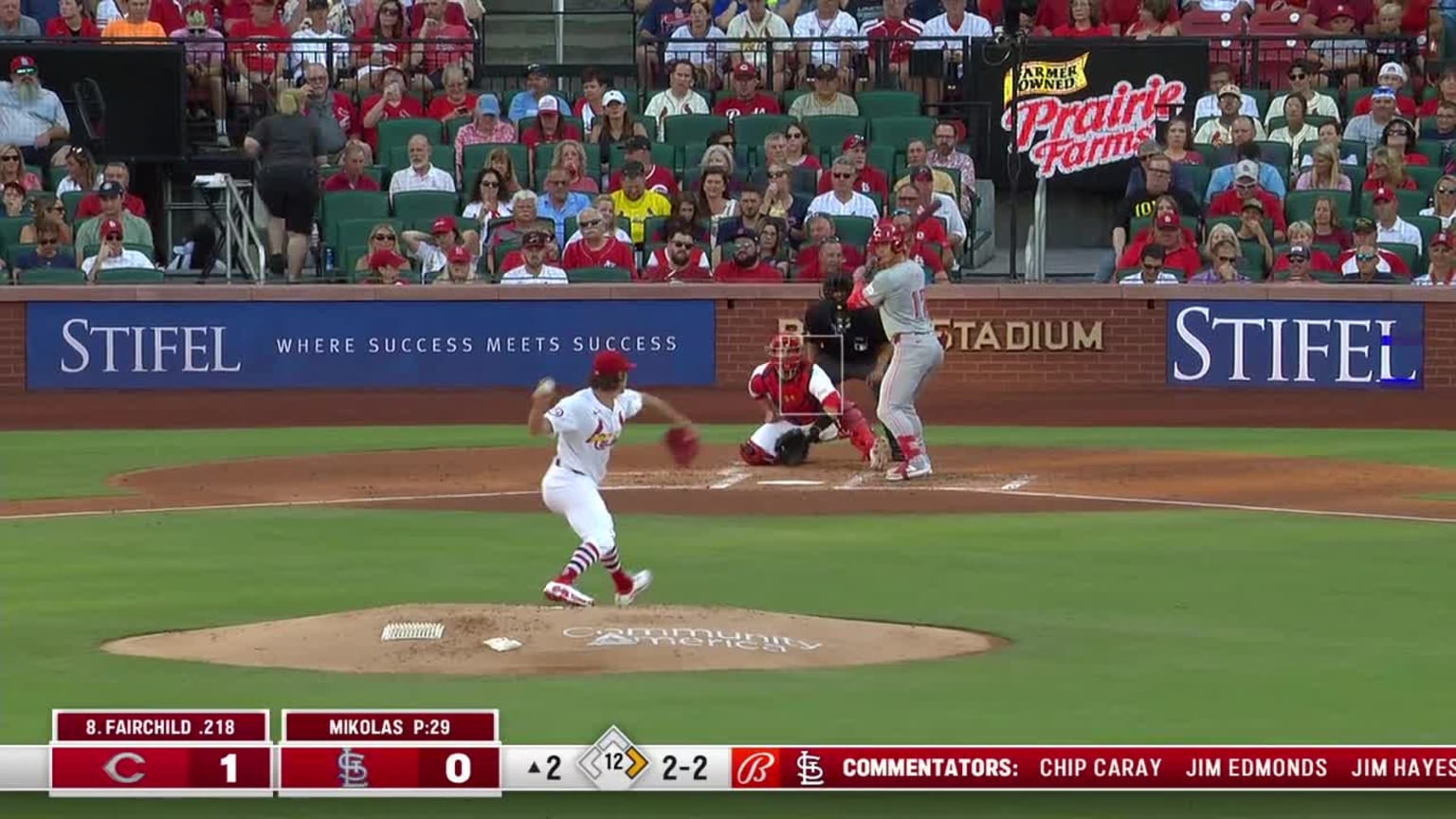 Stuart Fairchild called out on strikes. | 06/27/2024 | MLB.com