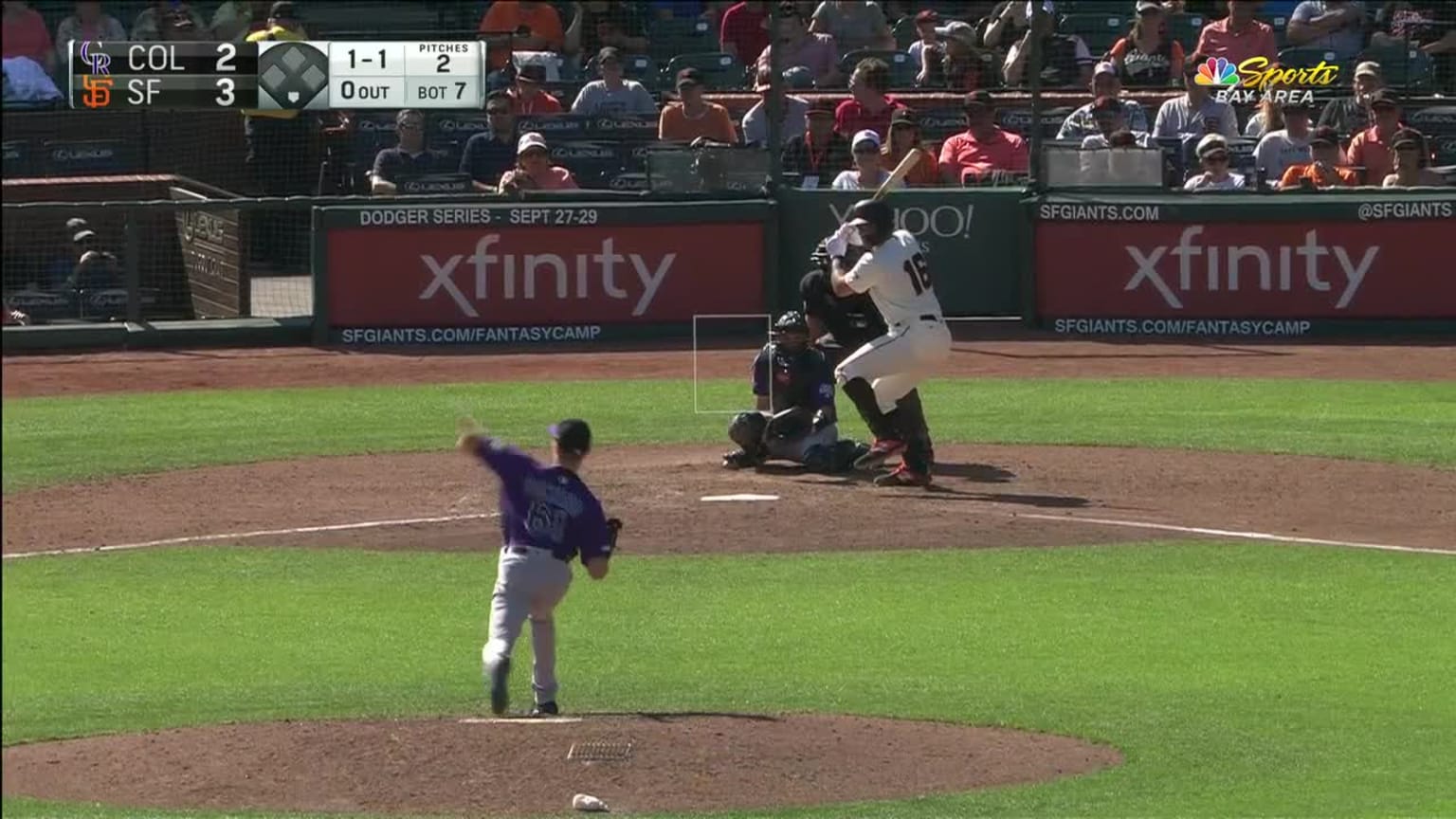 Sam Howard Bola mala to Aramis Garcia | 26/09/2019 | Los Mariners de ...