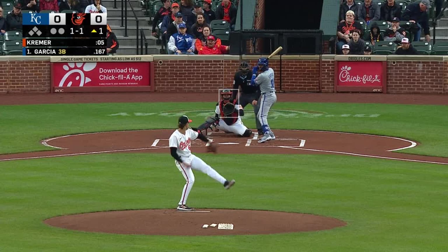 Maikel Garcia reaches on a fielding error by third baseman Ramón Urías ...