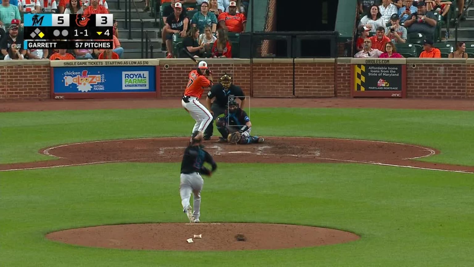 Braxton Garrett Foul to Colton Cowser | 07/15/2023 | MLB.com