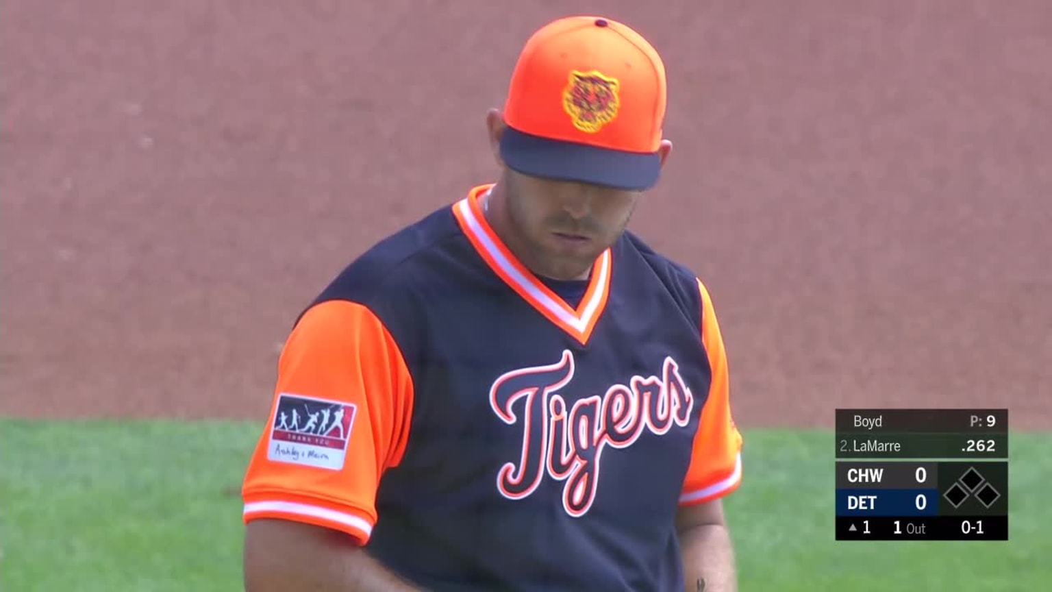 Matthew Boyd Foul to Ryan LaMarre | 08/23/2018 | Milwaukee Brewers