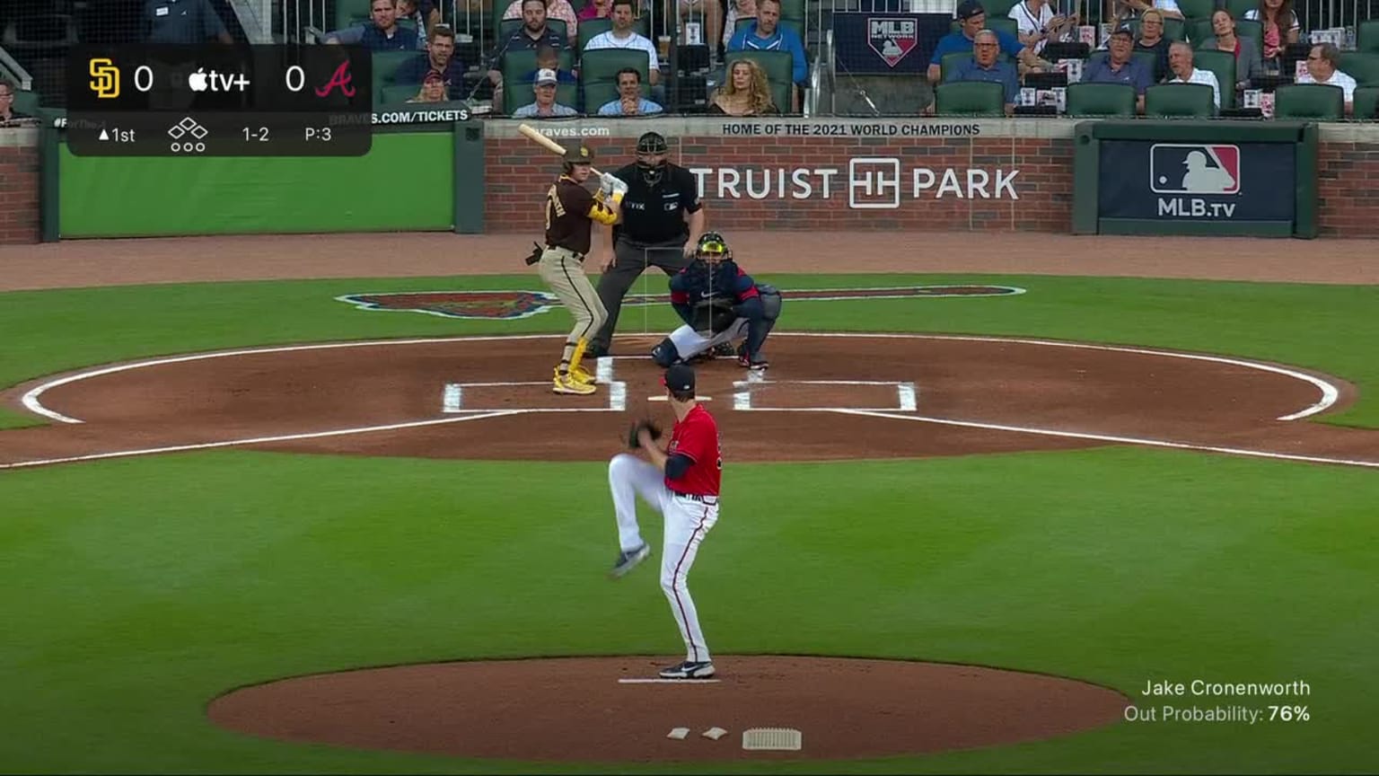 Max Fried Ball to Jake Cronenworth | 05/13/2022 | Atlanta Braves
