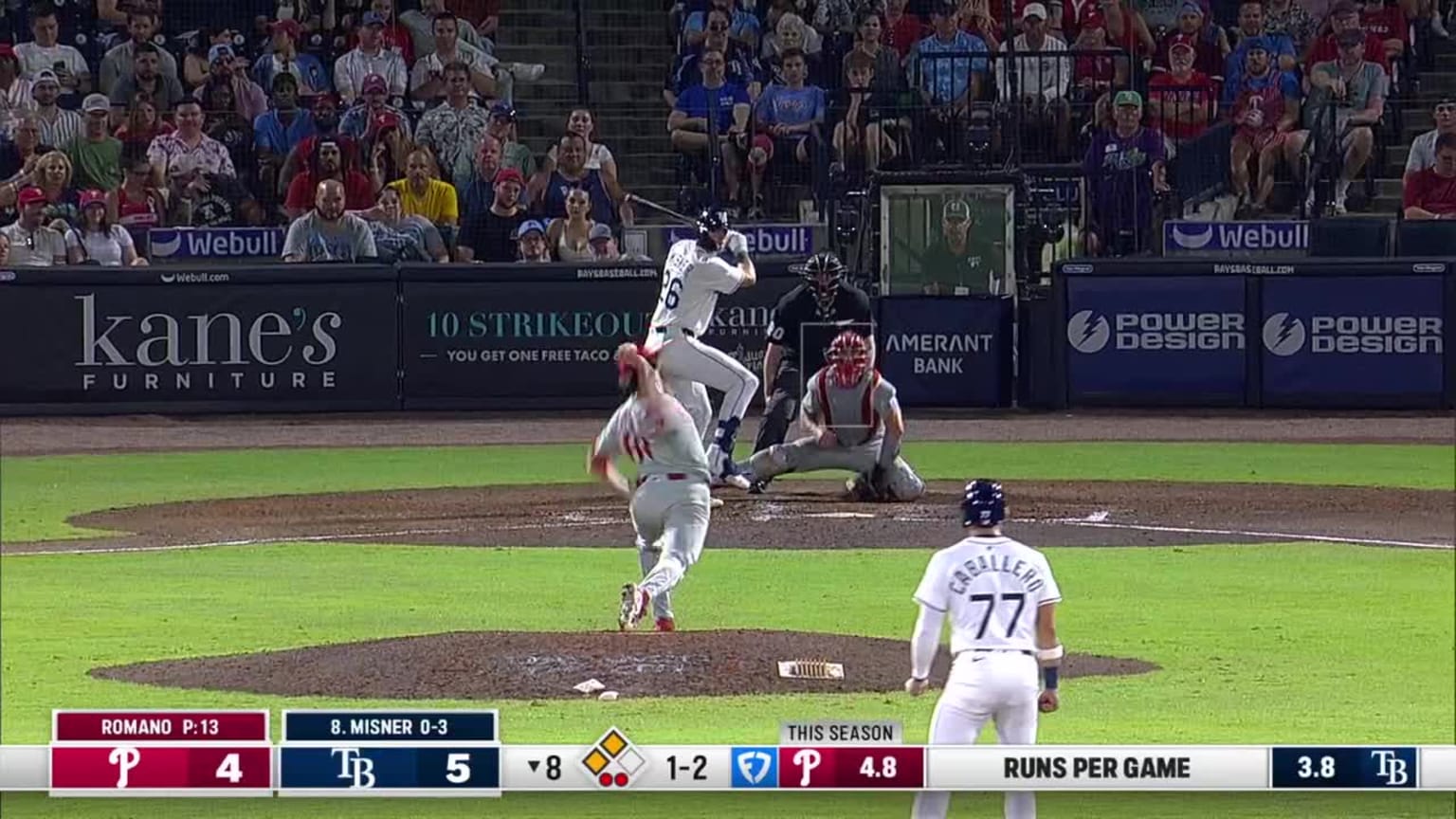 Kameron Misner strikes out swinging. | 05/08/2025 | MLB.com