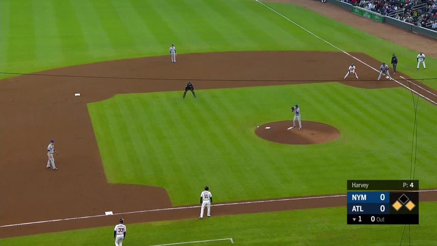 Matt Harvey Called Strike to Freddie Freeman | 04/19/2018 | Atlanta Braves Matt Harvey Called Strike to Freddie Freeman | 04/19/2018 | Atlanta Braves