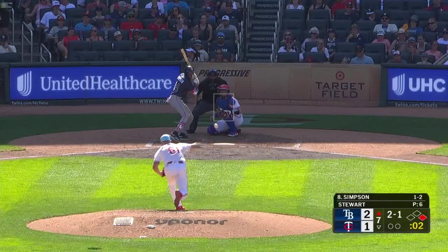 Brock Stewart Ball In Dirt to Chandler Simpson | 07/04/2025 | MLB.com