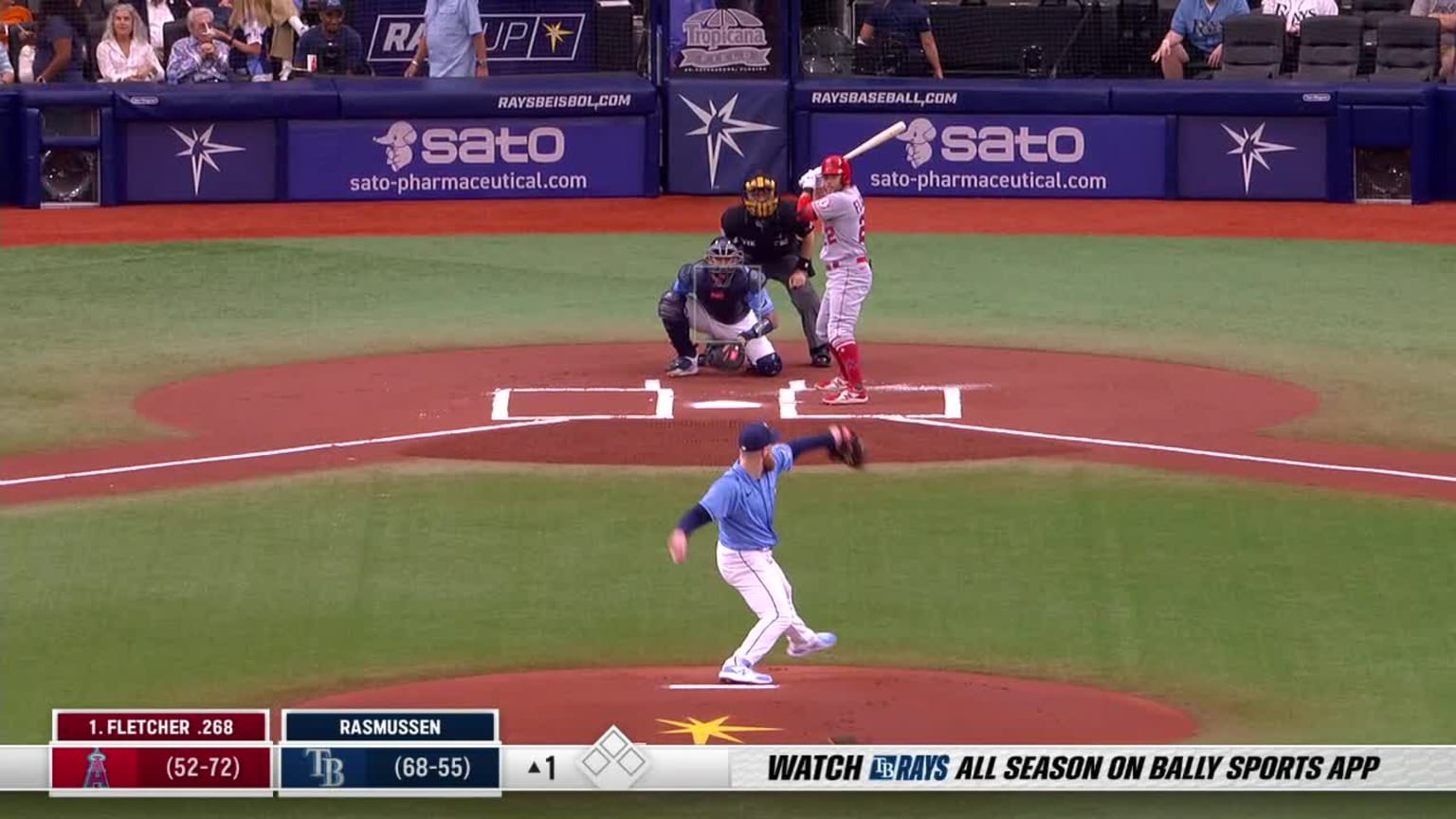 Drew Rasmussen Called Strike to David Fletcher | 08/25/2022 | MLB.com