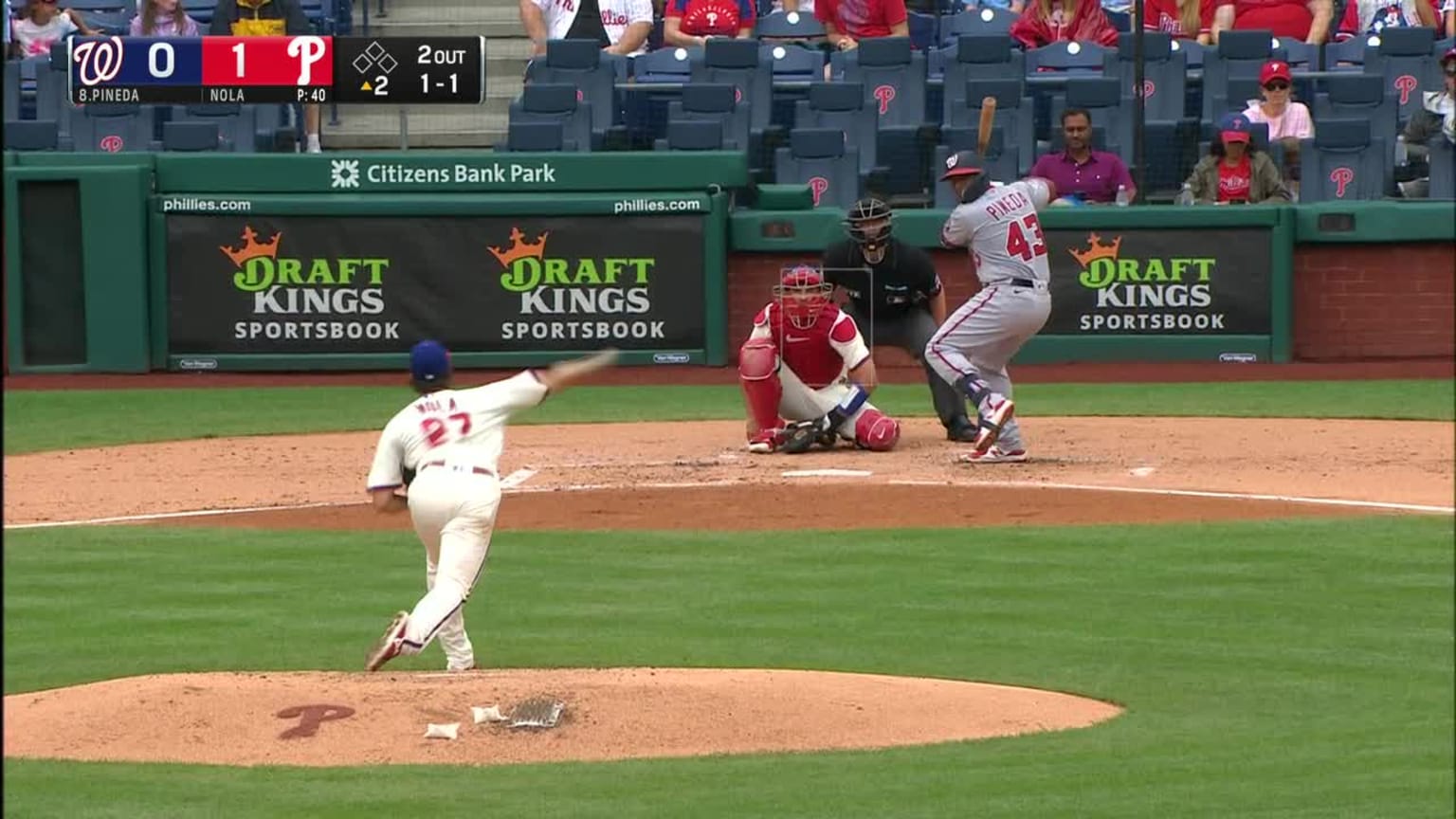 Aaron Nola Foul to Israel Pineda | 09/11/2022 | MLB.com