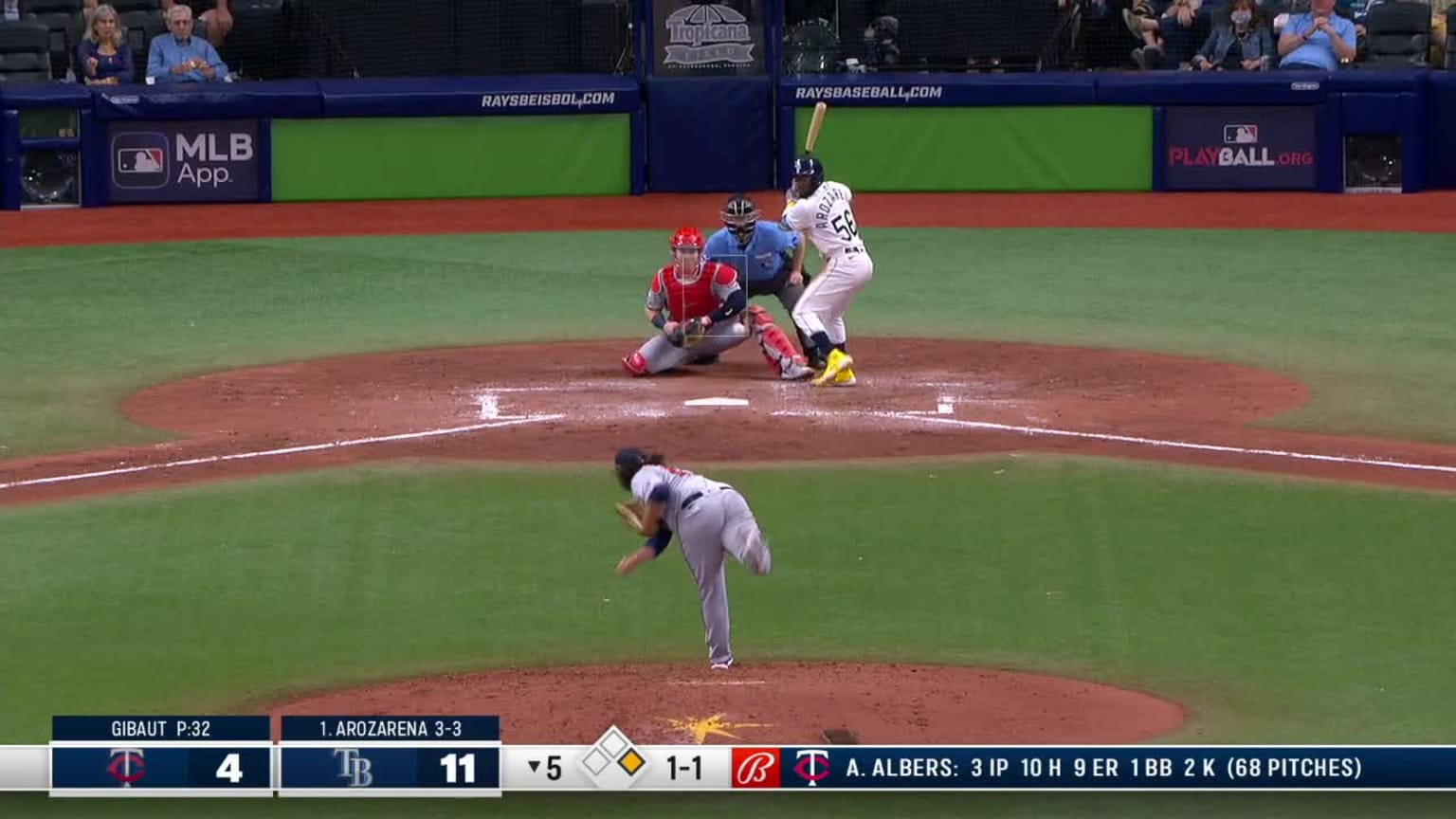 Ian Gibaut Ball to Randy Arozarena | 09/04/2021 | Cincinnati Reds