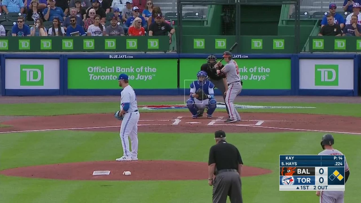 Anthony Kay Ball to Austin Hays | 06/24/2021 | New York Yankees