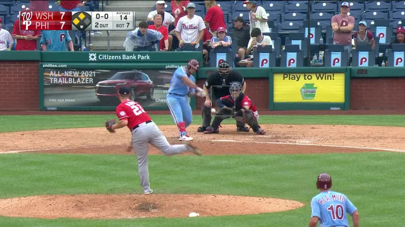 Rafael Marchan pops out to third baseman Josh Harrison. | 07/29/2021 ...