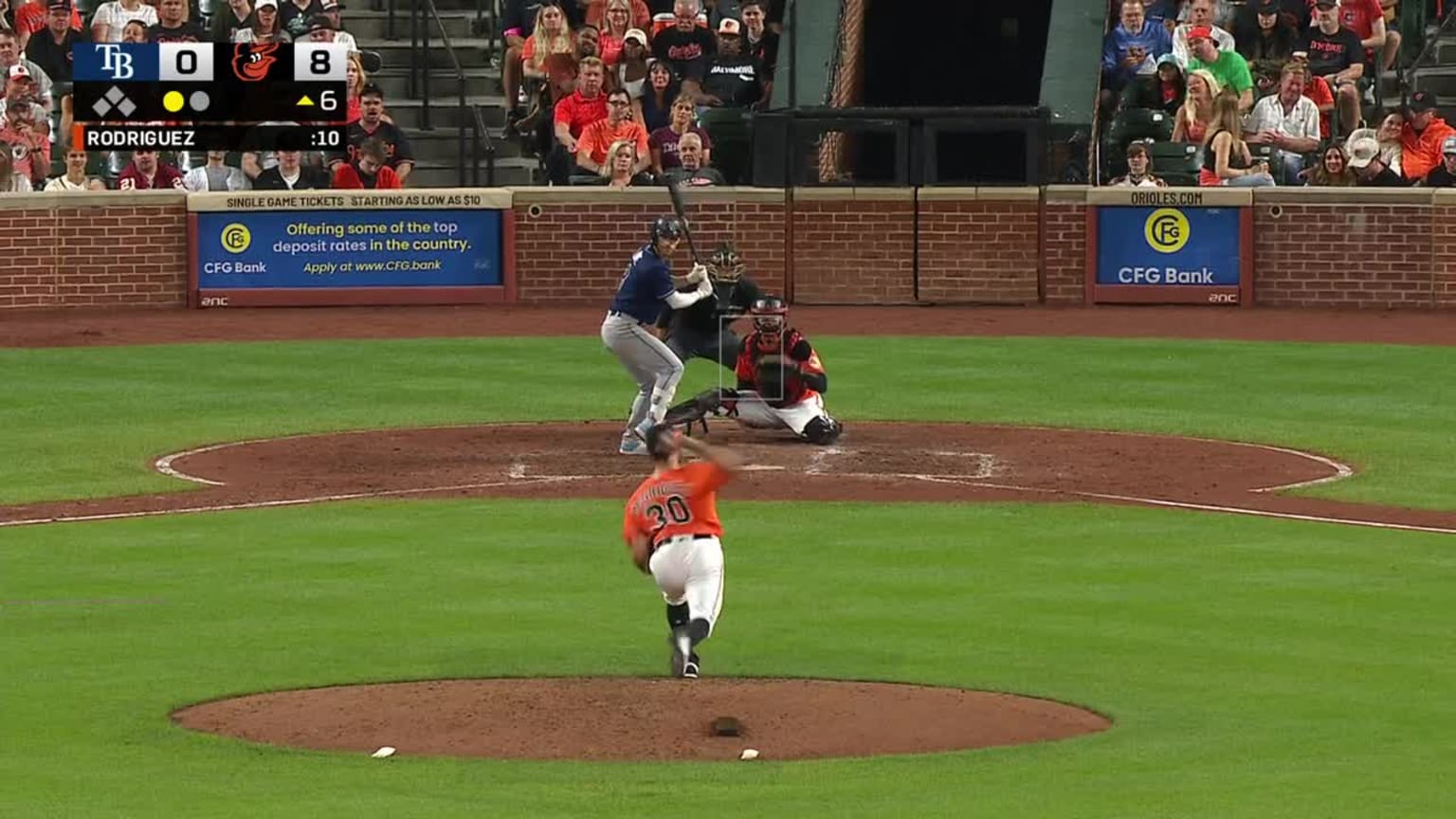 Grayson Rodriguez Ball to Brandon Lowe | 09/16/2023 | MLB.com