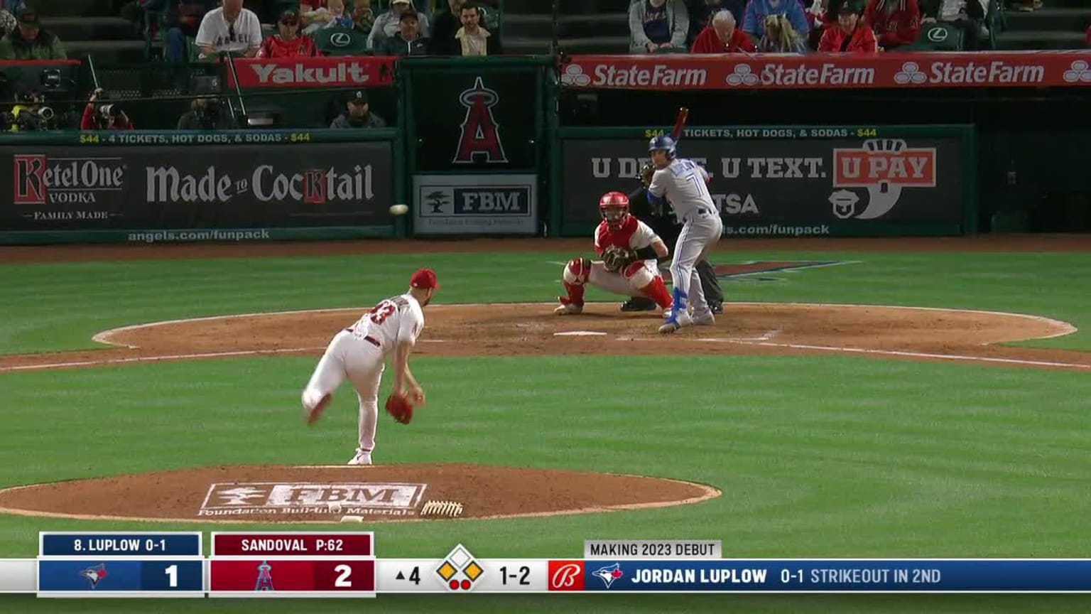 Matt Chapman caught stealing home, catcher Logan O'Hoppe to second ...