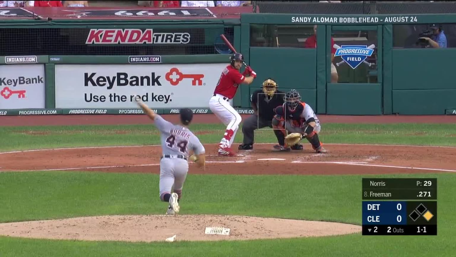 Mike Freeman homers (3) on a fly ball to left center field. Roberto ...