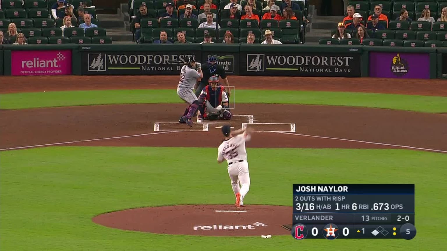 Josh Naylor flies out to left fielder Joey Loperfido. | 05/01/2024 ...