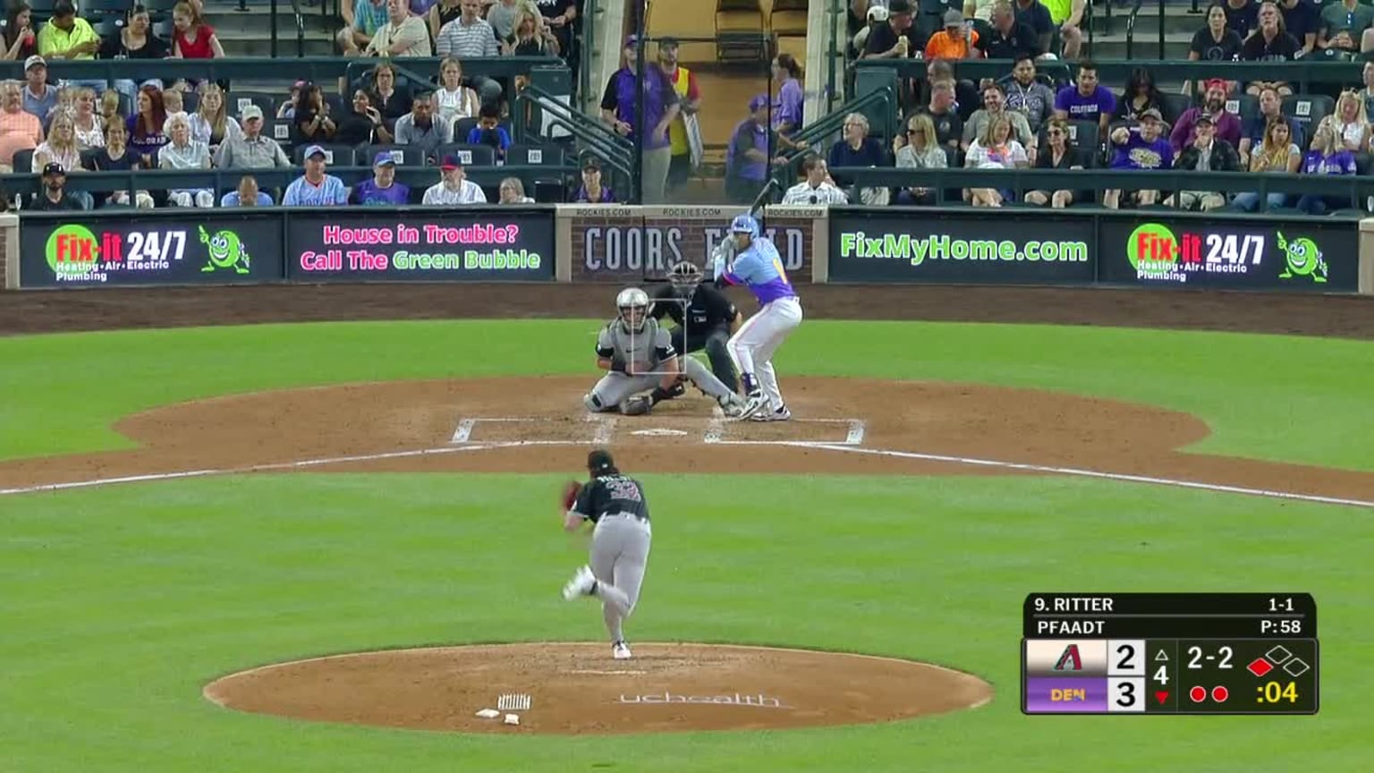 Ryan Ritter grounds out, third baseman Blaze Alexander to first baseman ...