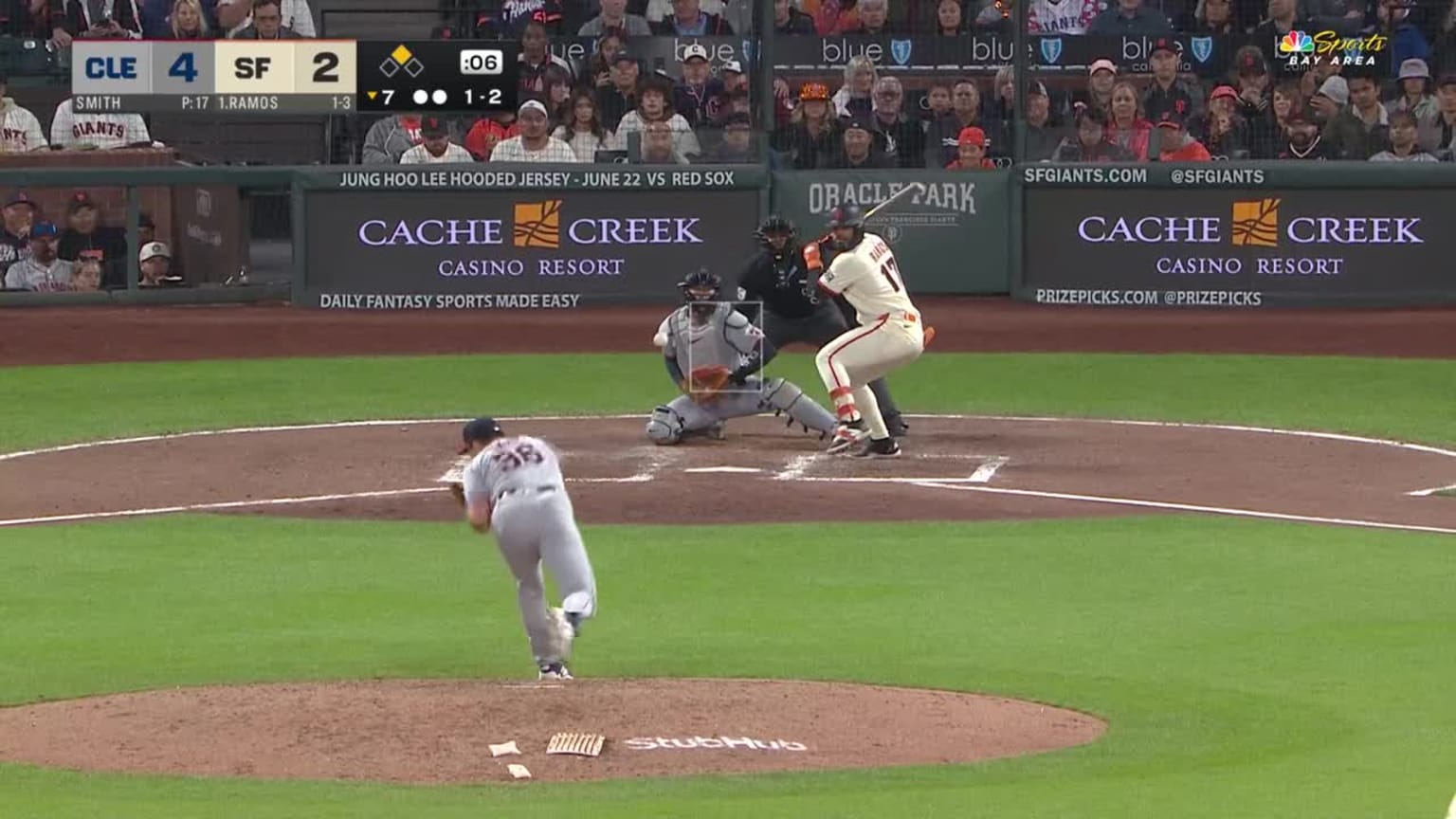 Heliot Ramos strikes out swinging. | 06/18/2025 | Cleveland Guardians