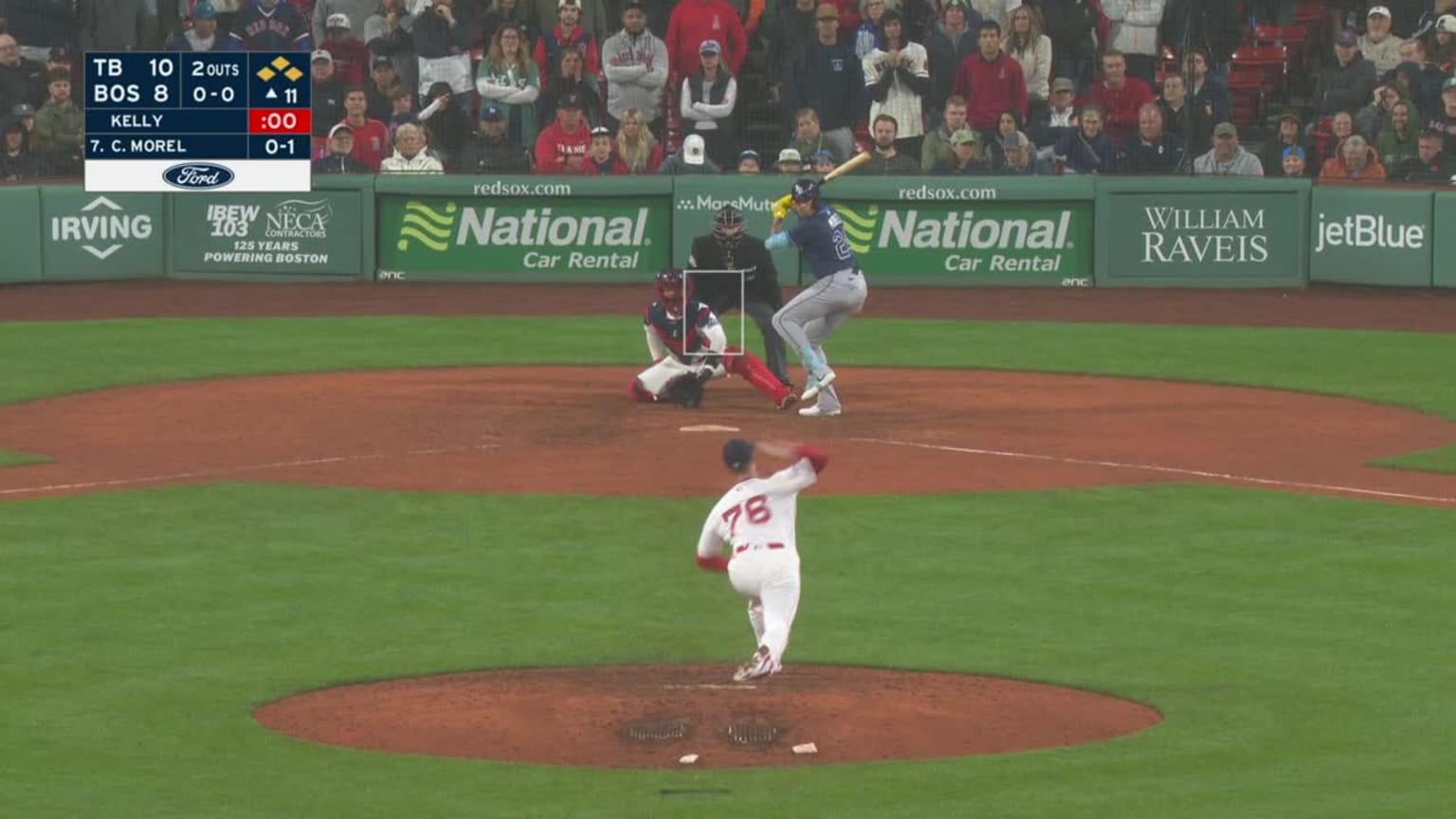Christopher Morel pops out to first baseman Romy Gonzalez in foul ...