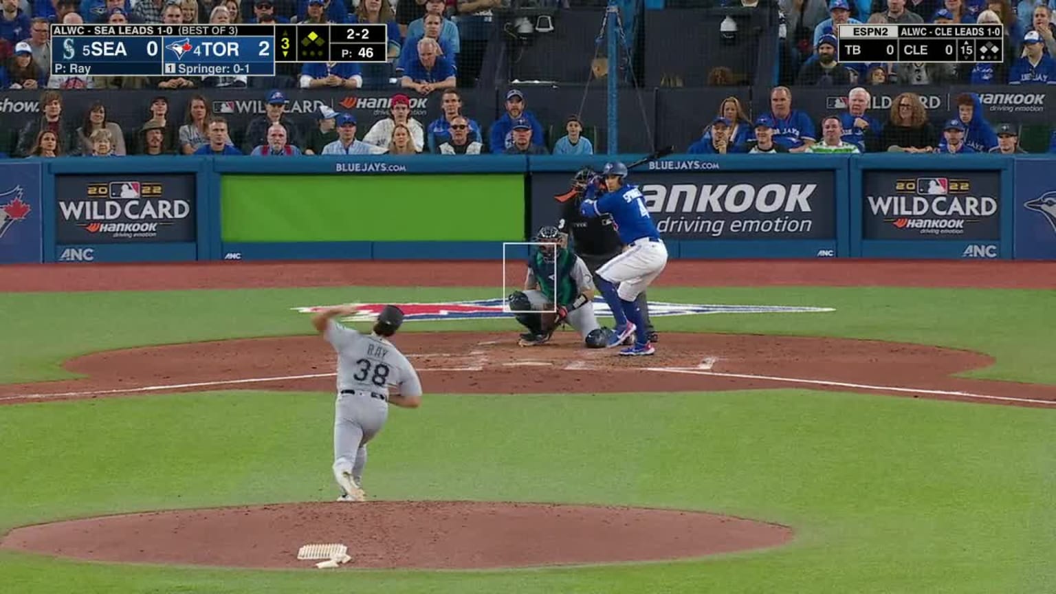 George Springer strikes out swinging. | 10/08/2022 | Seattle Mariners