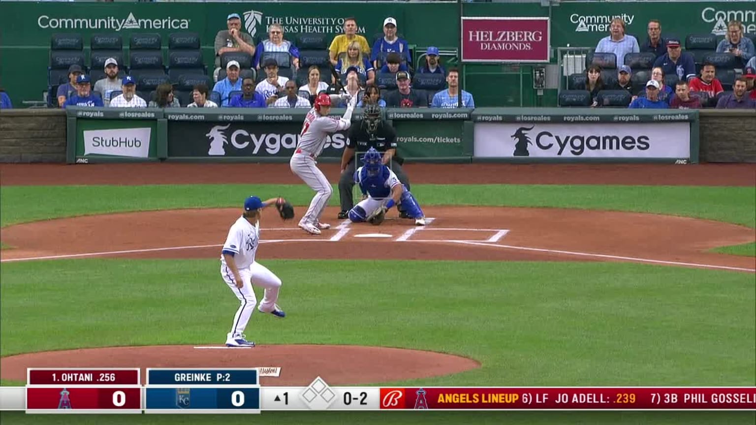 Zack Greinke Ball to Shohei Ohtani | 07/25/2022 | New York Mets