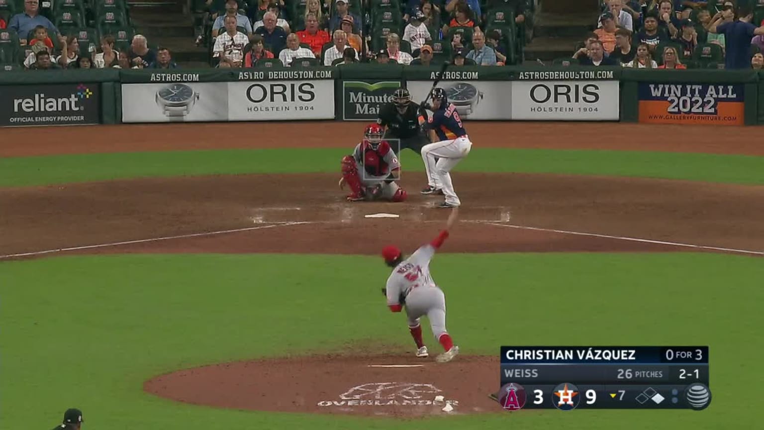 Zack Weiss Foul to Christian Vazquez | 09/11/2022 | MLB.com