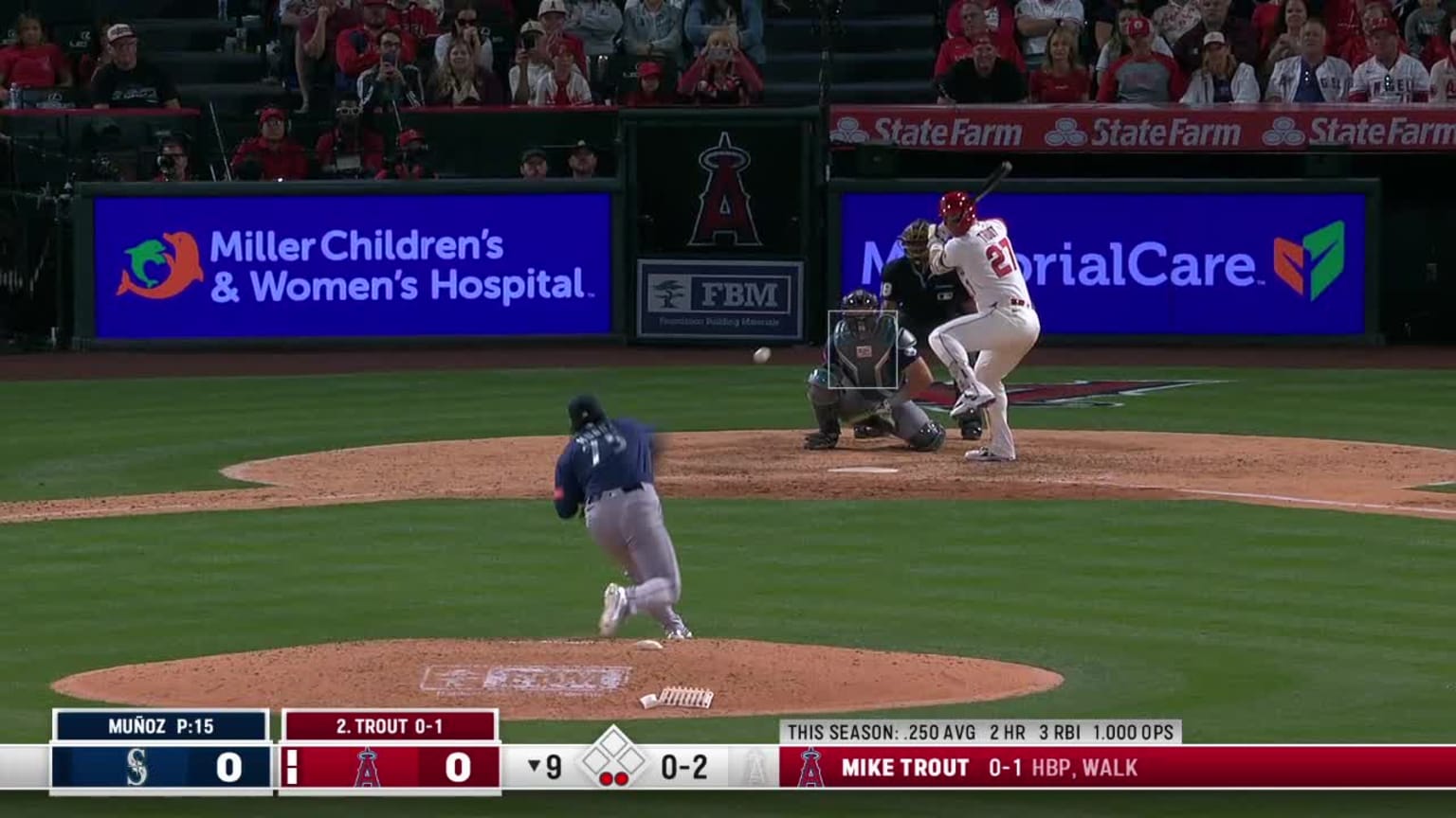 Mike Trout strikes out on a foul tip. | 04/03/2026 | MLB.com