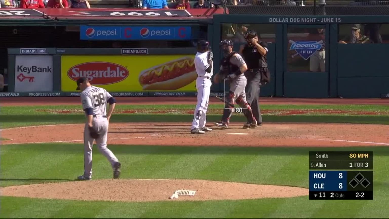 Greg Allen called out on strikes. | 05/27/2018 | Minnesota Twins