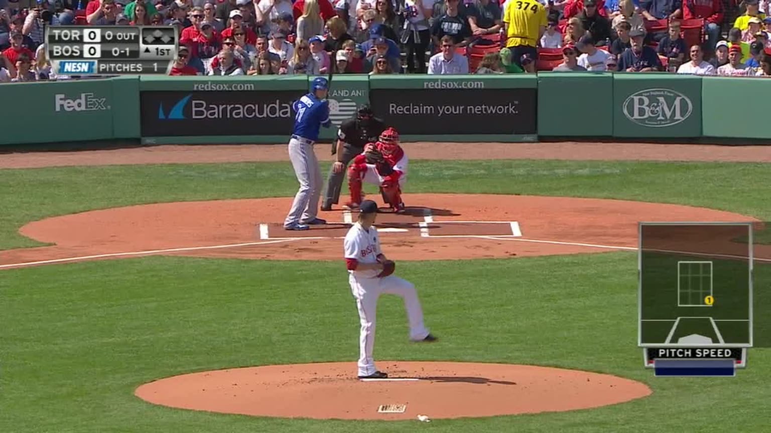 Clay Buchholz Ball to Michael Saunders | 04/18/2016 | Milwaukee Brewers