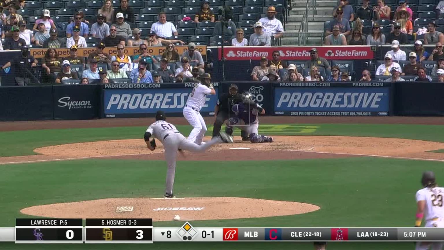 Justin Lawrence Ball to Eric Hosmer | 05/19/2021 | MLB.com