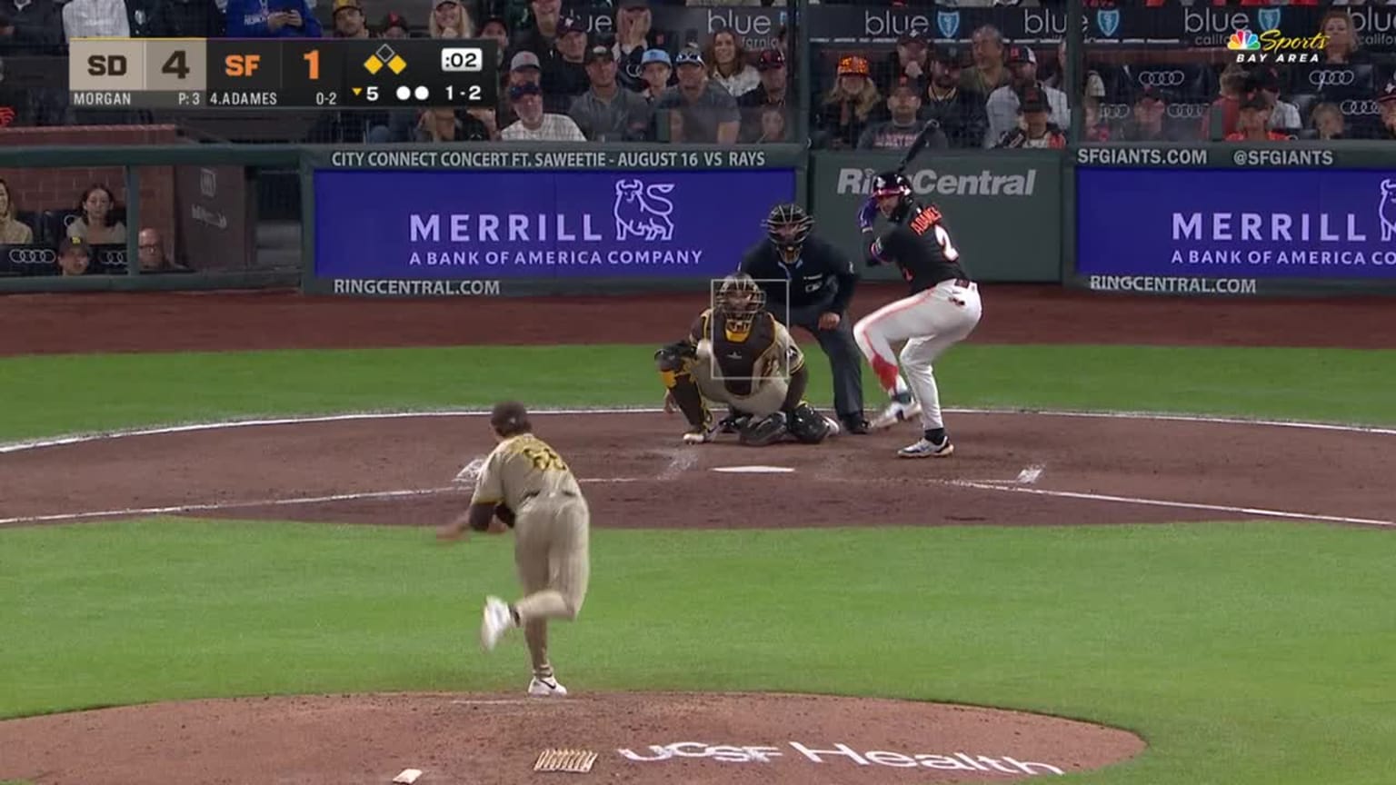 Willy Adames called out on strikes. | 08/12/2025 | MLB.com