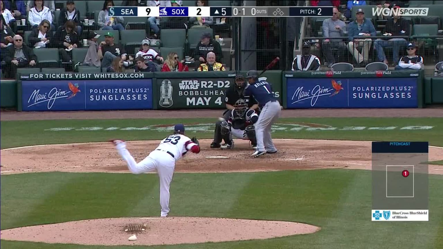 Caleb Frare Ball to Tim Beckham | 04/07/2019 | MLB.com