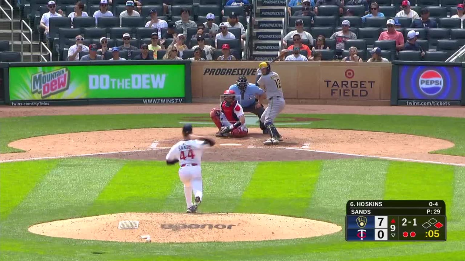 Rhys Hoskins doubles (10) on a fly ball to left fielder Harrison Bader ...
